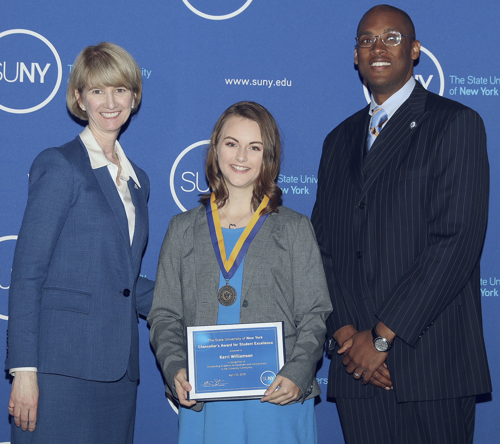 Fredonia trio receives SUNY Chancellor’s Award for Student Excellence ...
